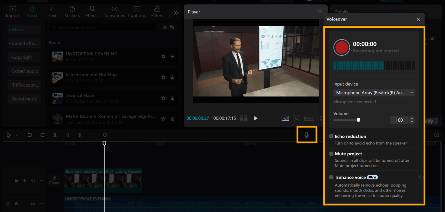 How to Add Voiceovers to Presentations with CapCut Desktop
